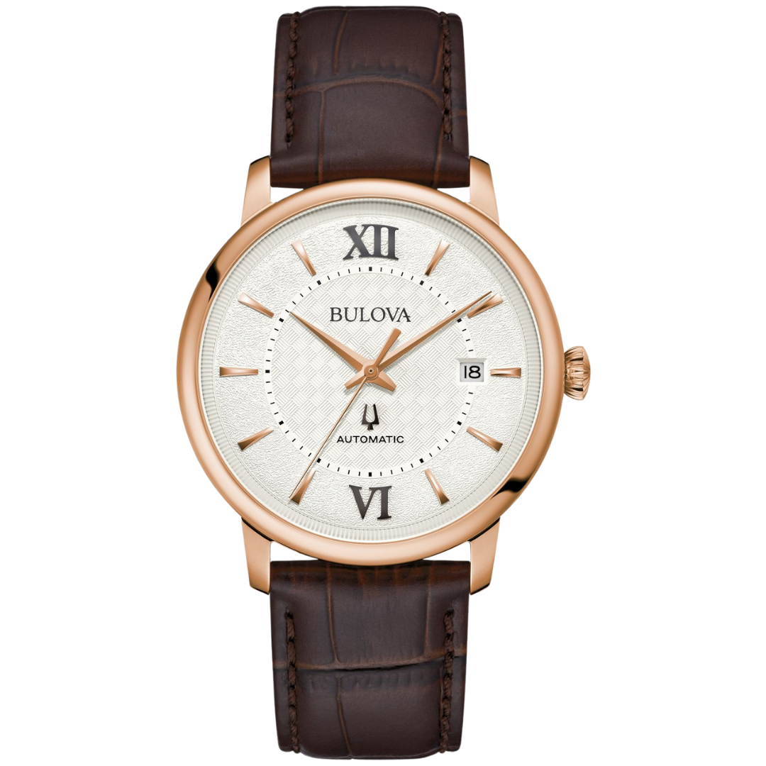 BULOVA Hudson Dress Automatic Watch Date Indicator Wristwatch Model 97 ...