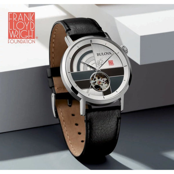 BULOVA The Oculus Automatic Watch Frank Lloyd Wright Collection 96A248 ...