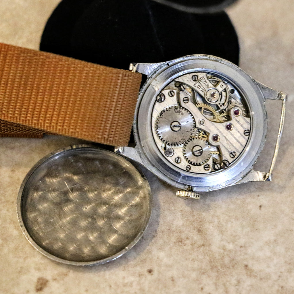 1940s ANCRE 15 Rubis Wristwatch Vintage French WWII Military Watch ...