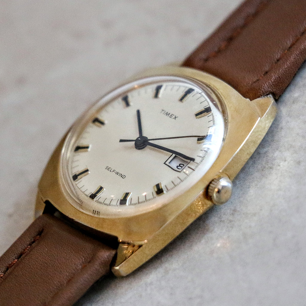 1971 TIMEX Self-Wind Calendar Watch Cal. M32 Automatic Vintage Wristwa ...