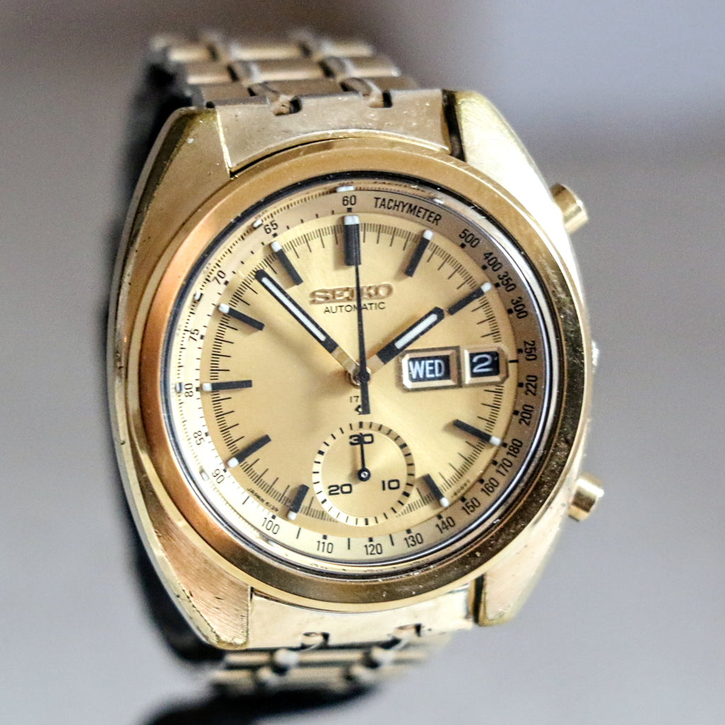 1972 SEIKO Golden Chronograph Automatic Watch Ref. 6139-6015 Vintage W ...