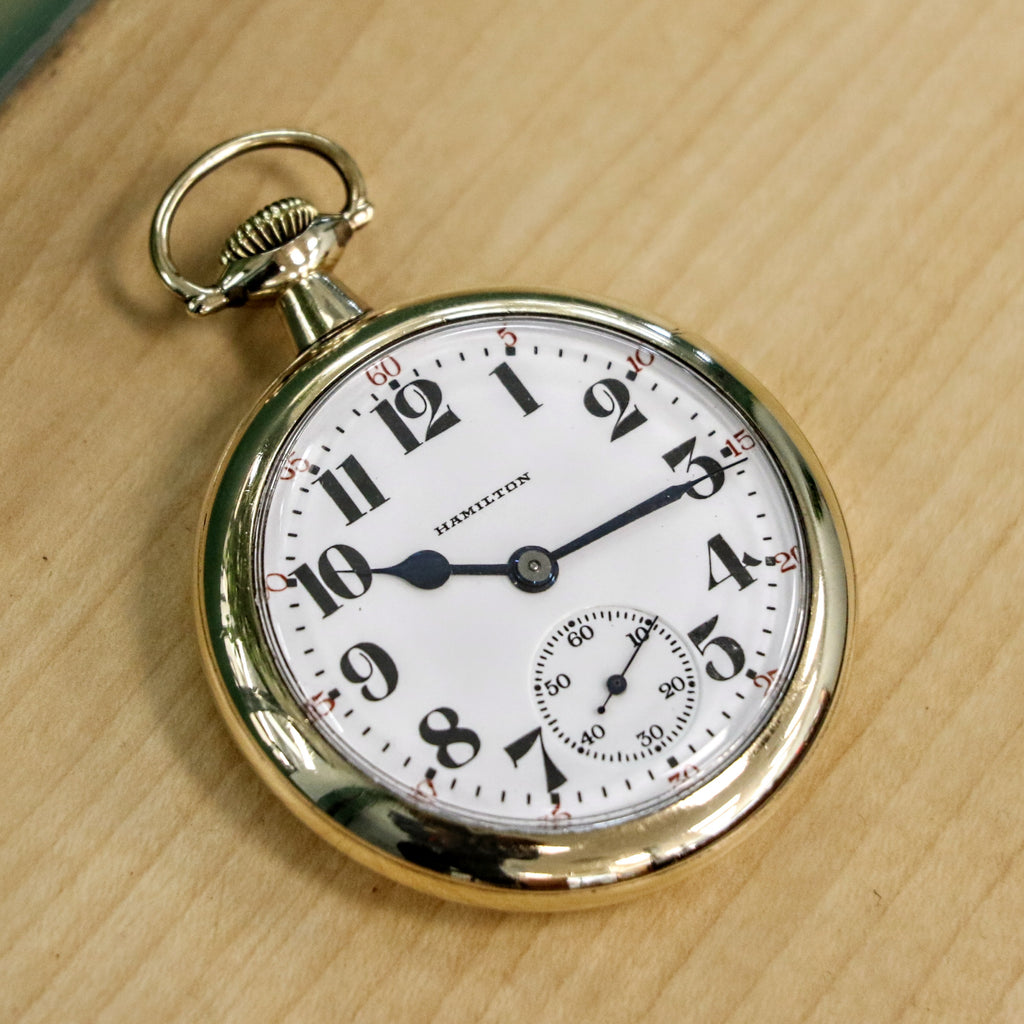 Shop 1926 HAMILTON Railroad Pocket Watch 21 Jewels – SECOND HAND HOROLOGY