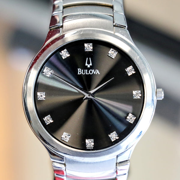 BULOVA Diamond Collection Dress Watch 36mm Ref. C8671067 Quartz Wristw ...