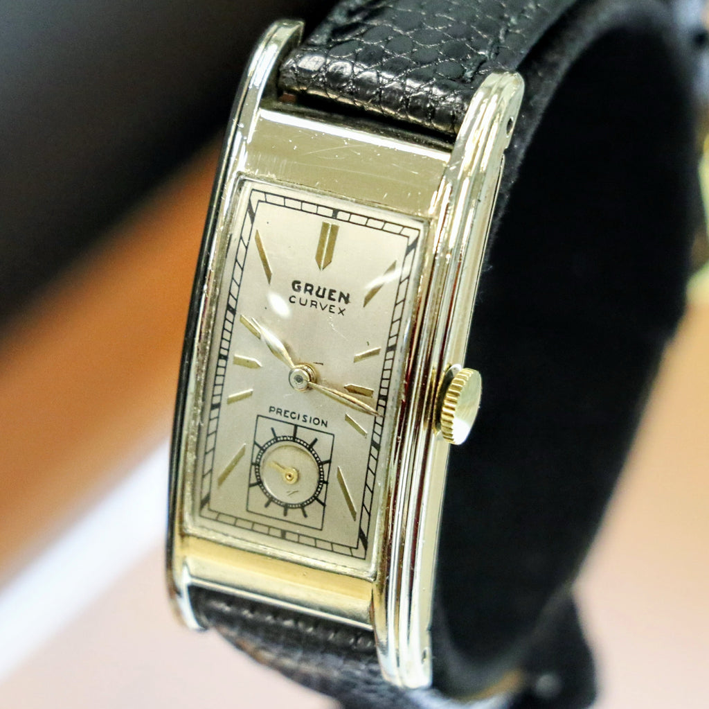 1935 GRUEN Curvex Precision Wristwatch 17 Jewels Cal. 311 Swiss Watch ...