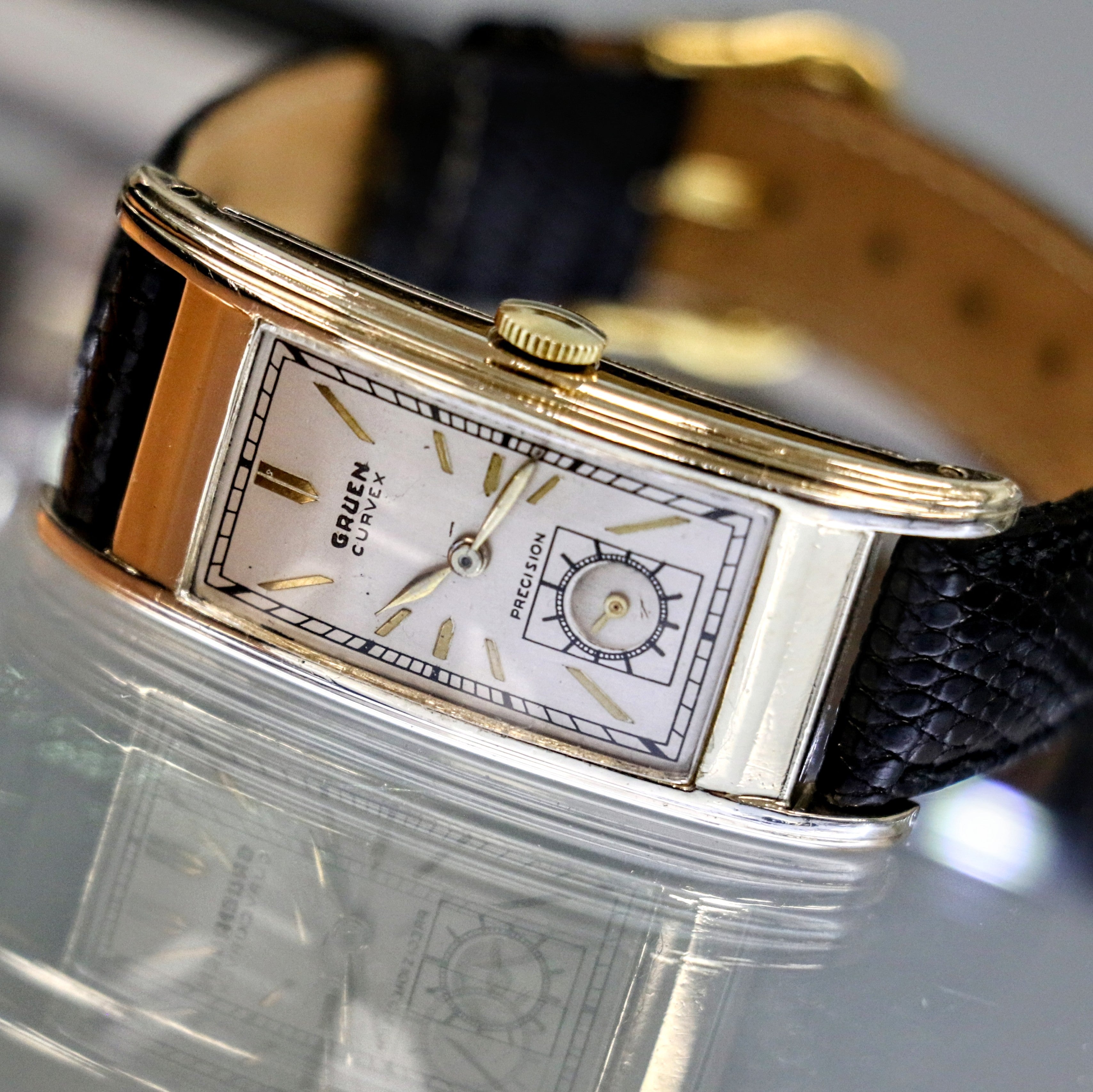 1935 GRUEN Curvex Precision Wristwatch 17 Jewels Cal. 311 Swiss Watch ...