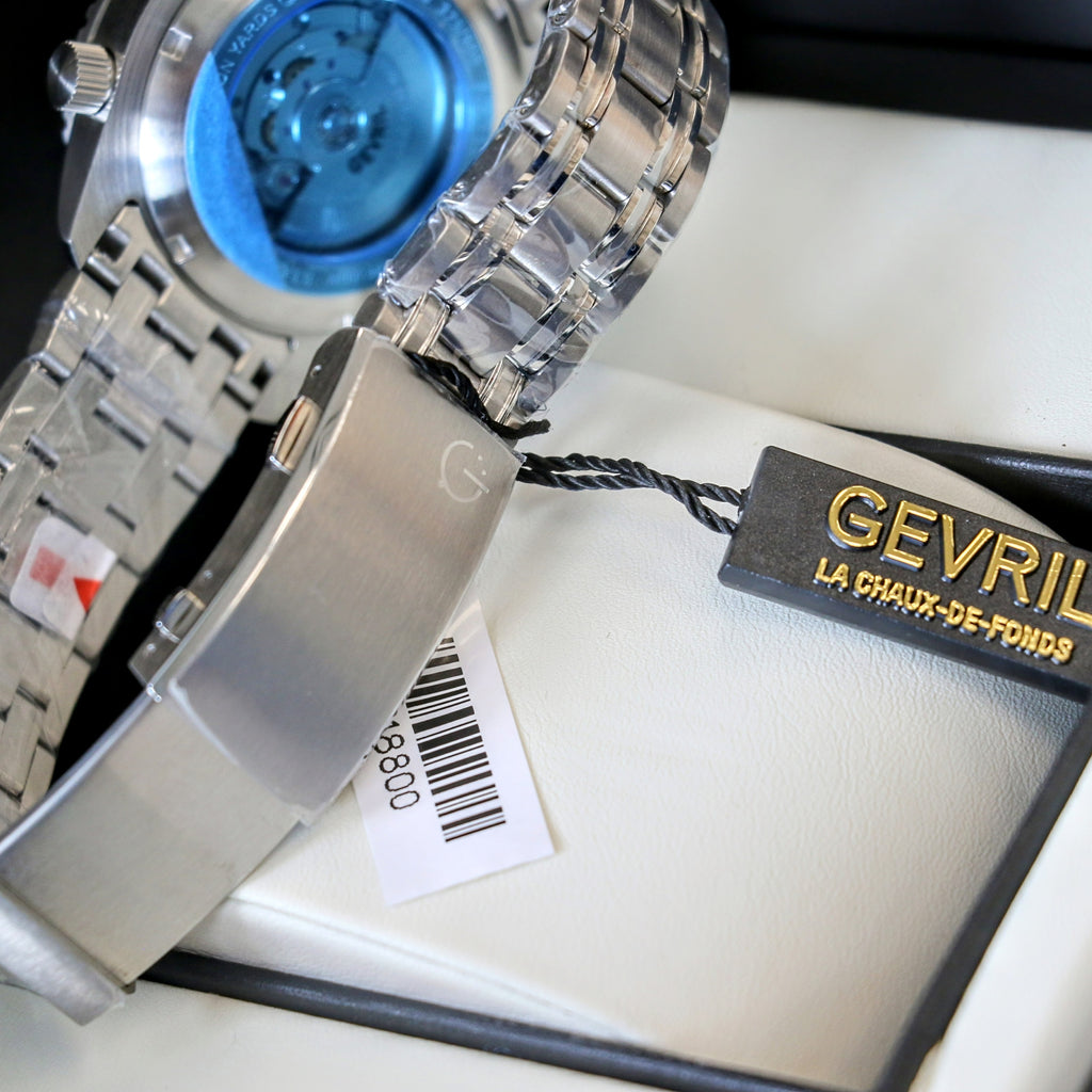 GEVRIL Hudson Yards Automatic Diver Watch Model 48800 - Display Back ...