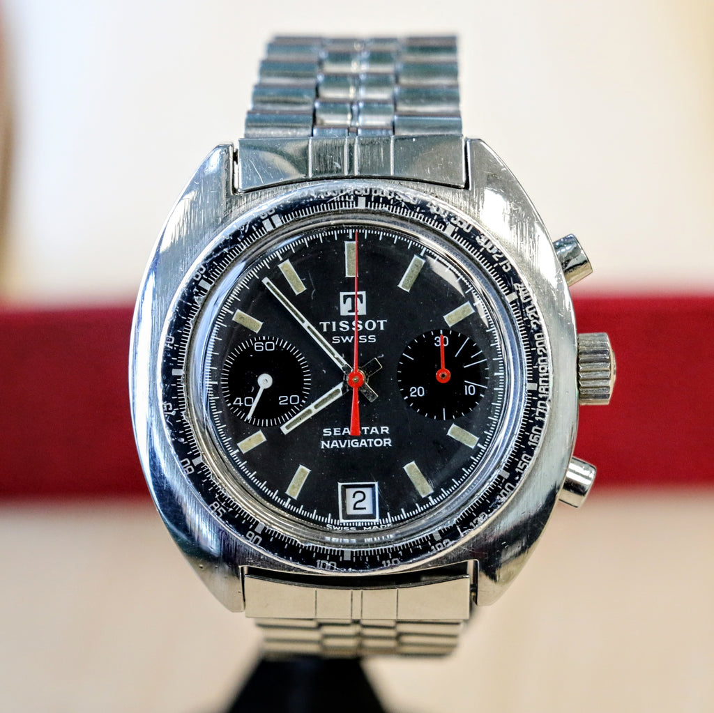 1970s TISSOT Seastar Navigator Chronograph Watch Ref. 40522 Cal. Valjo ...