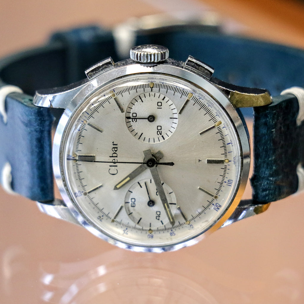 Vintage CLEBAR Chronograph Wristwatch Cal. Landeron 248 Swiss Made Wri ...
