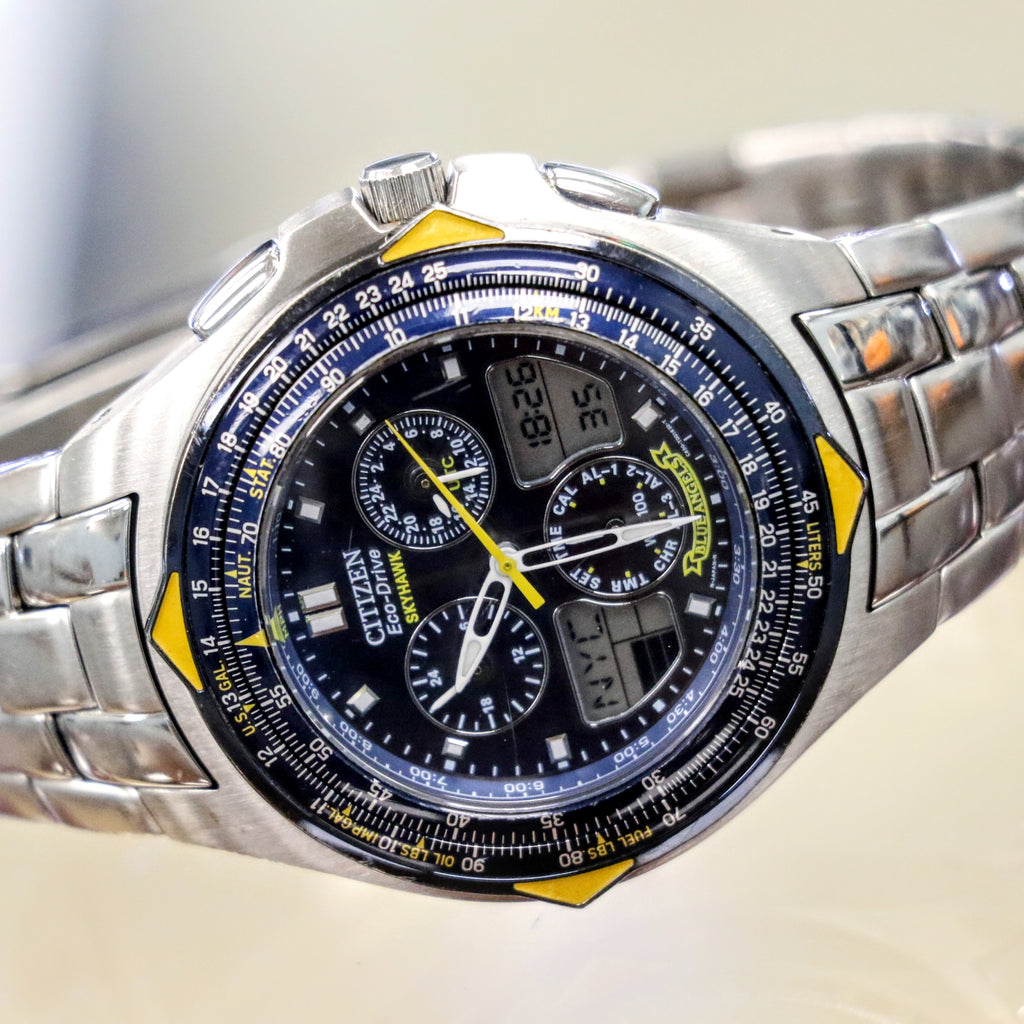 Blue Angels CITIZEN Eco-Drive SKYHAWK Chronograph Watch C650-T000959 ...
