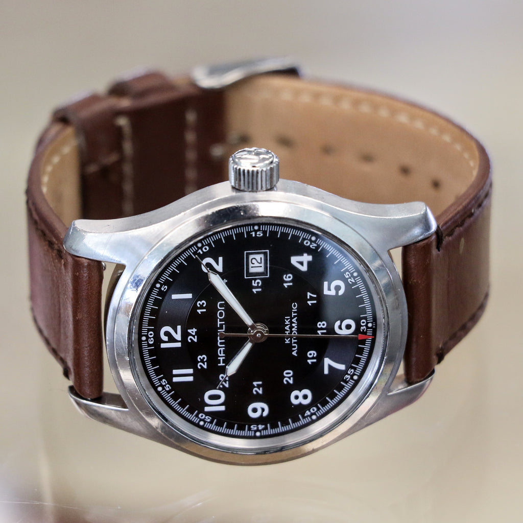 HAMILTON Khaki Field Automatic 42mm Watch H705450 ETA 2824-2 24-Hour D ...