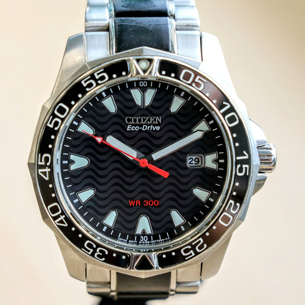 CITIZEN Eco-Drive Infusion Watch Ref. BN0030-71E Date Indicator WR 300 ...