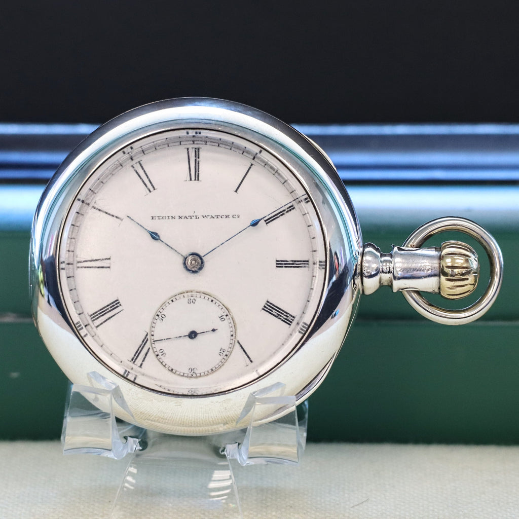 1884 ELGIN Pocket Watch Openface 18s Grade 82 G. M. Wheeler Lever Set ...
