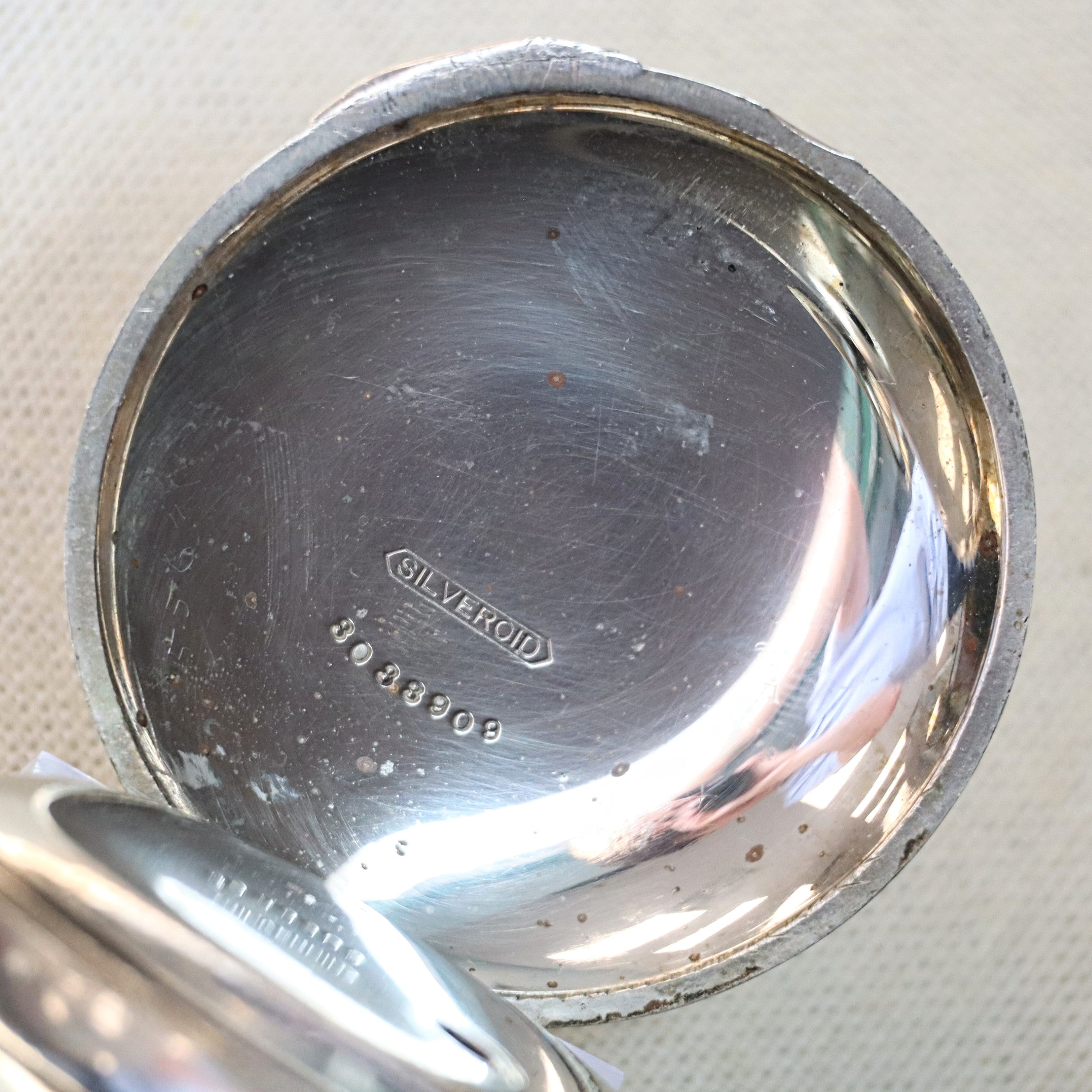 RARE! 1900s Madison Watch Co. Pocket Watch 18s Openface Key Wind Silve ...
