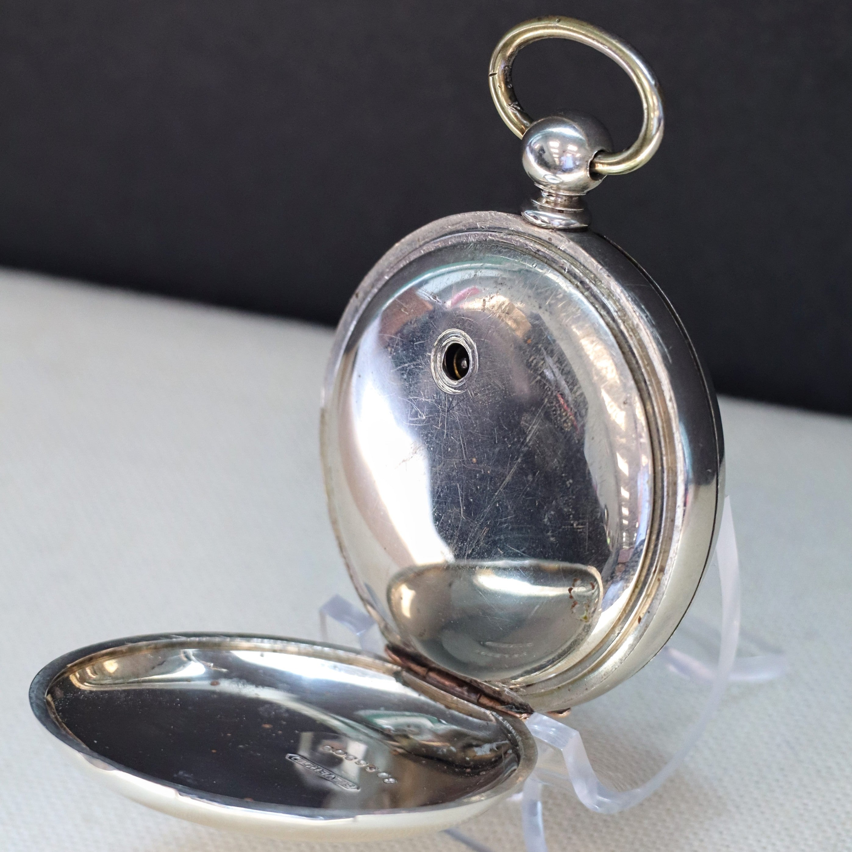 RARE! 1900s Madison Watch Co. Pocket Watch 18s Openface Key Wind Silve ...