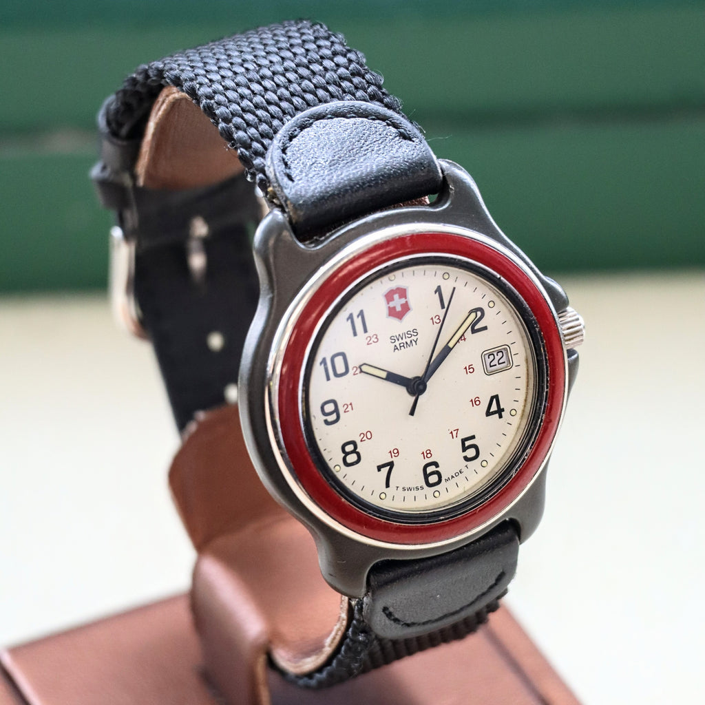 SWISS ARMY Adventure Team MARLBORO Watch Date Indicator Swiss Quartz W ...