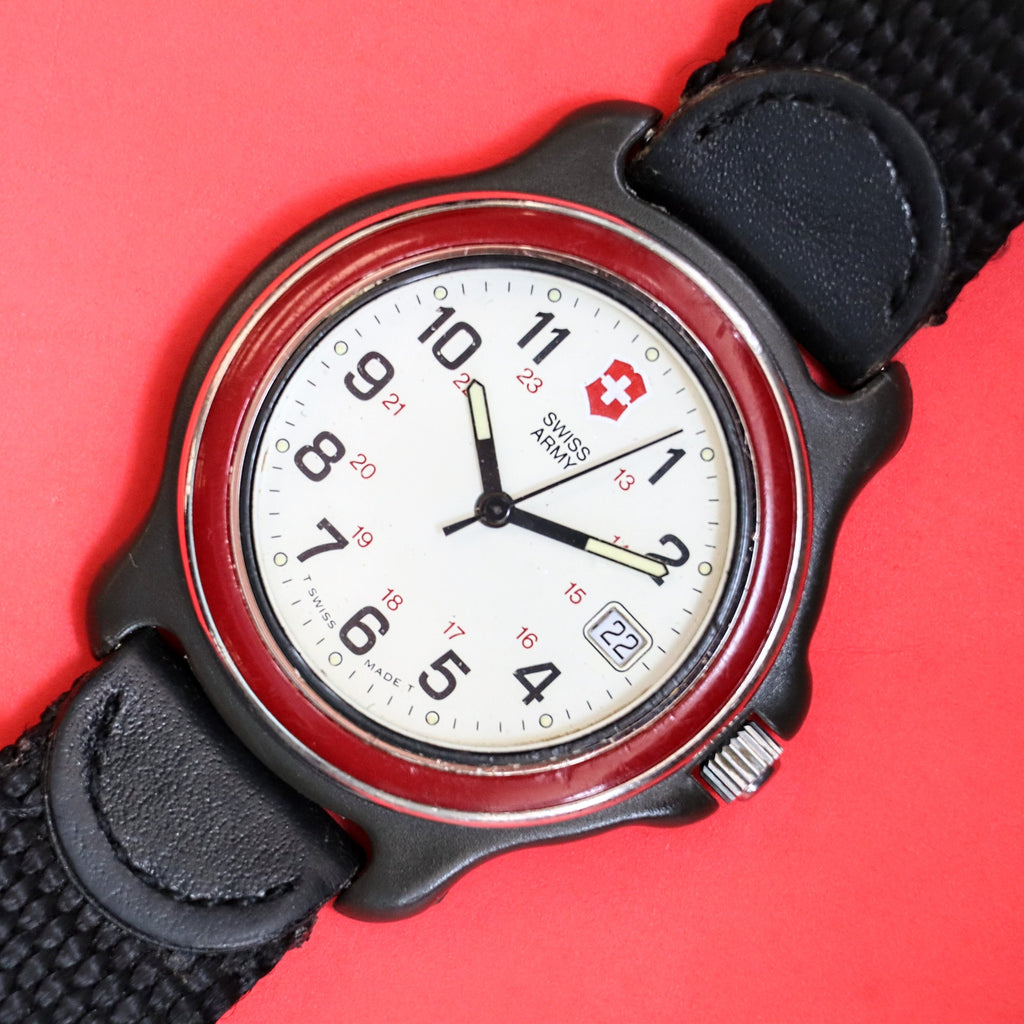 SWISS ARMY Adventure Team MARLBORO Watch Date Indicator Swiss Quartz W ...