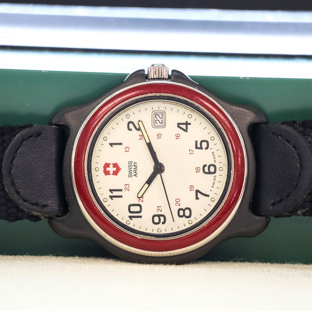 SWISS ARMY Adventure Team MARLBORO Watch Date Indicator Swiss Quartz W ...