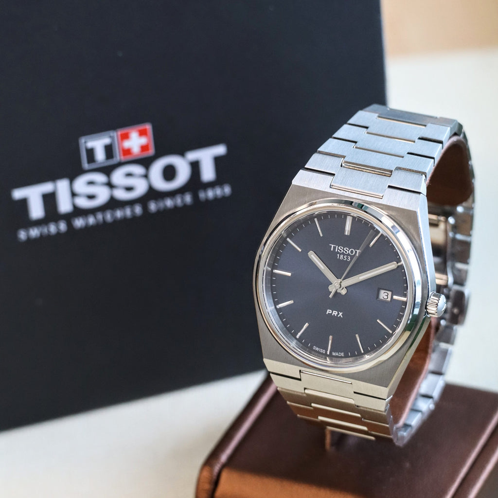 TISSOT PRX Quartz Watch Blue Dial Ref. T137.410 - ALL Original Box, Sl ...