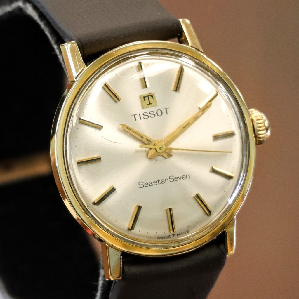 TISSOT Seastar Seven Dress Watch Waterproof Mechanical Vintage Wristwa ...