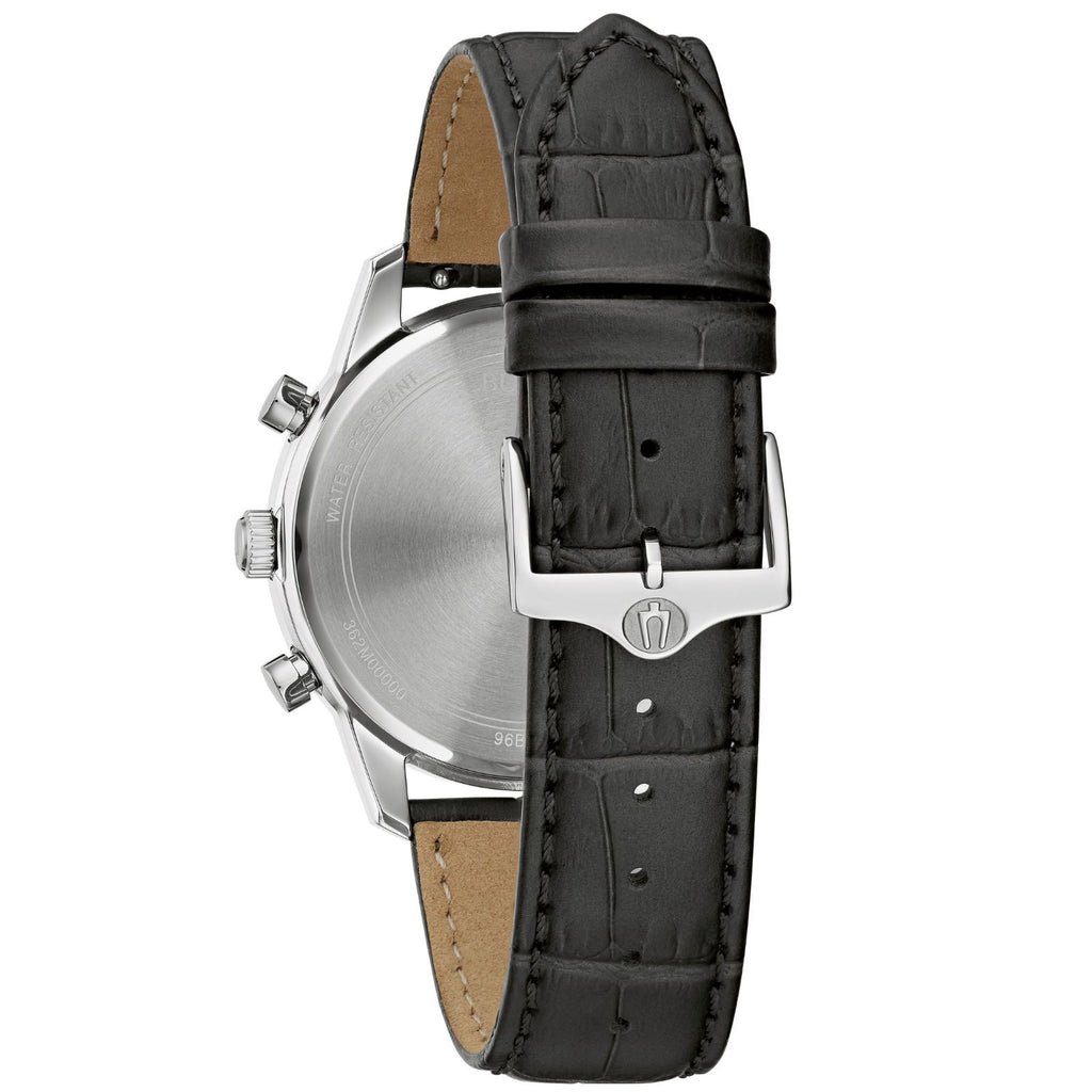 BULOVA Sutton Chronograph Watch 96B403 Date Indicator Stainless Steel ...