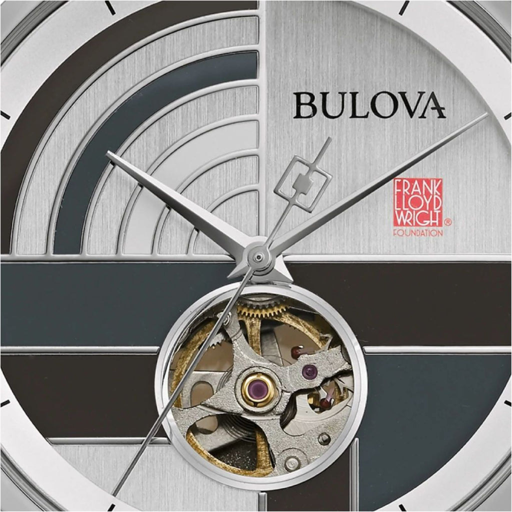 BULOVA The Oculus Automatic Watch Frank Lloyd Wright Collection 96A248 ...