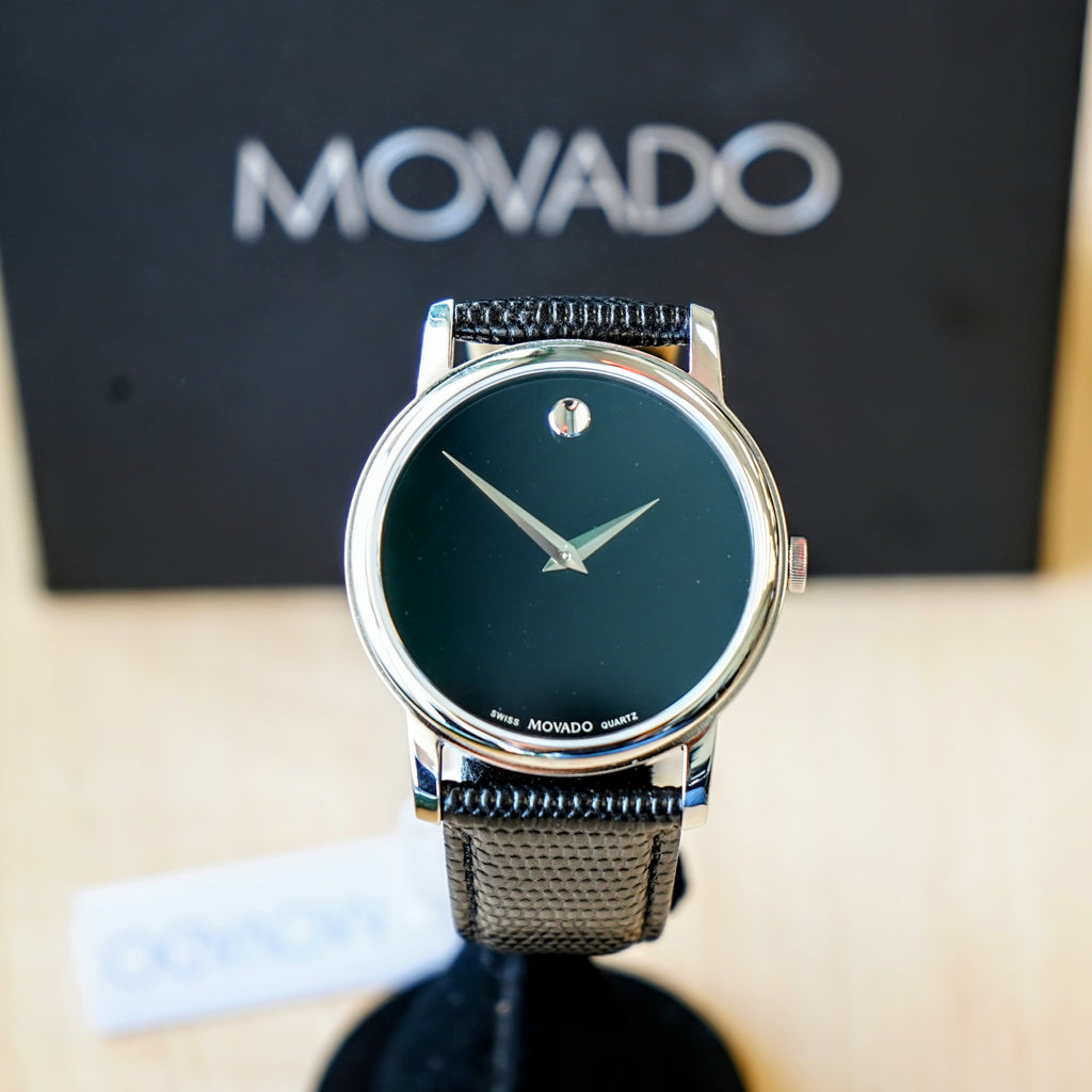 MOVADO MUSEUM CLASSIC Watch Black Dial 30M W.R. MO.01.1.14.6000 - ALL ...