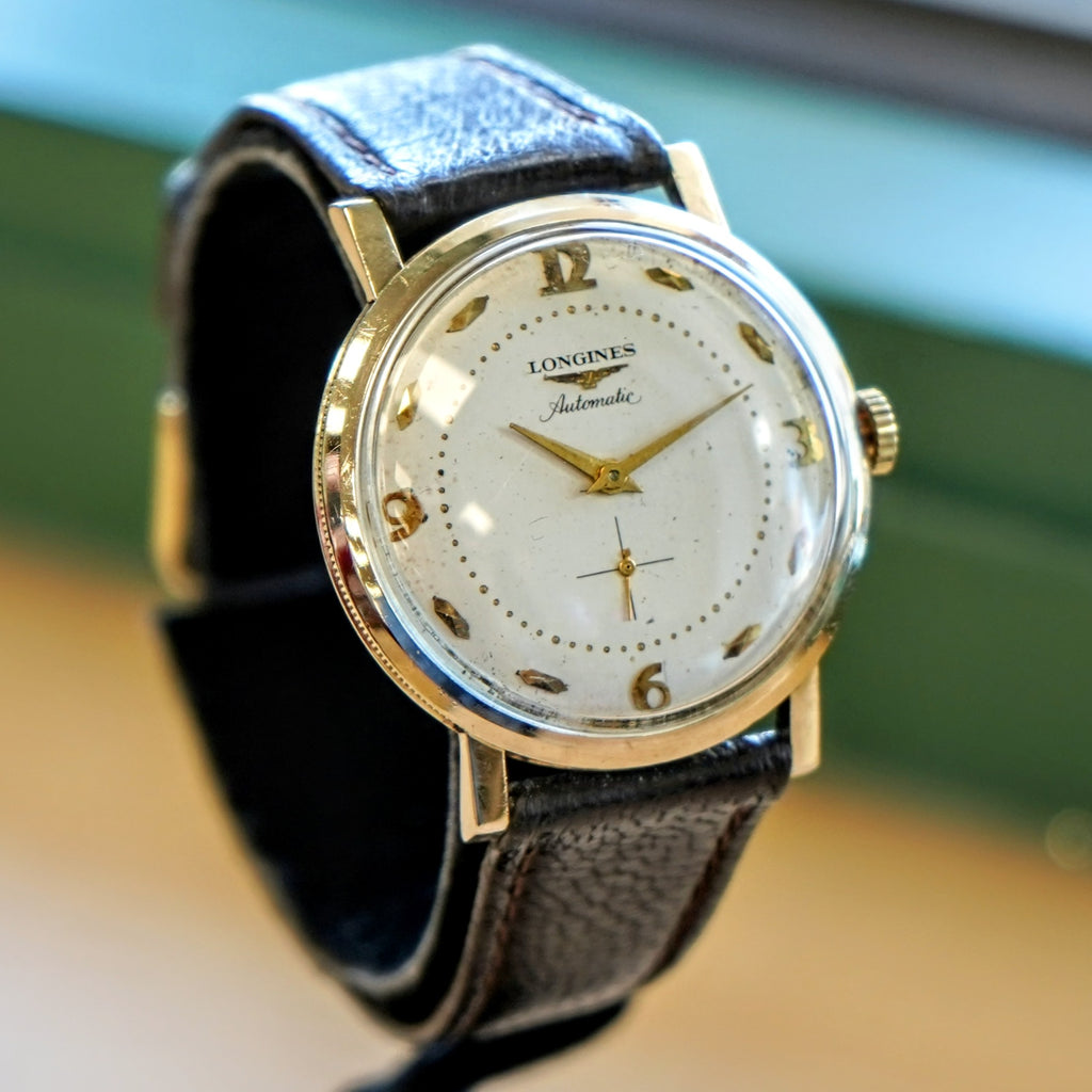 1955 LONGINES Automatic Watch 17 Jewels Ref. 2259-1 Cal. 19A Coin Case ...