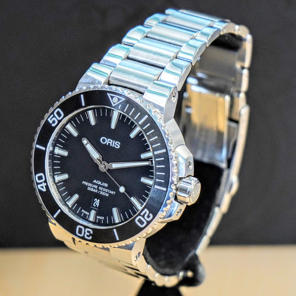 ORIS Aquis Date Watch 733 7730 Dive Automatic Wristwatch S.S. - ALL Or ...