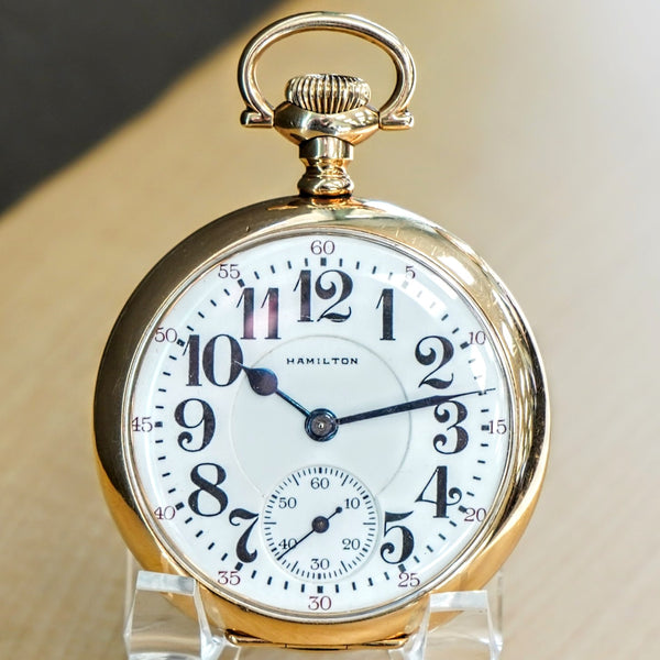 1920 HAMILTON Railroad Pocket Watch 21 Jewels Grade 992 Lever Set - Ma ...