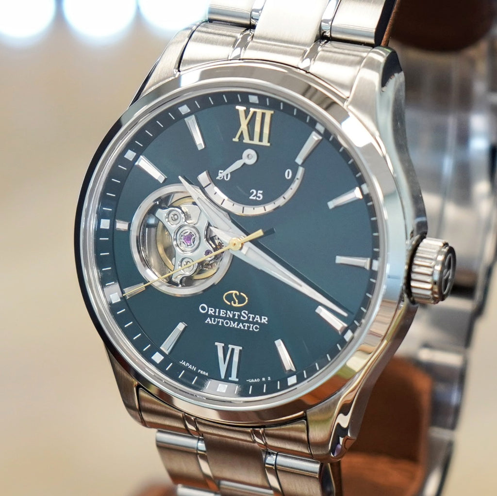 ORIENT STAR Semi Skeleton Automatic Watch RK-AT0003E Dark Green Dial ...