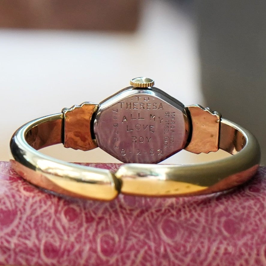 1950's BENRUS Embraceable Ladies Watch 17 Jewels Model BM1 Swiss Wrist ...