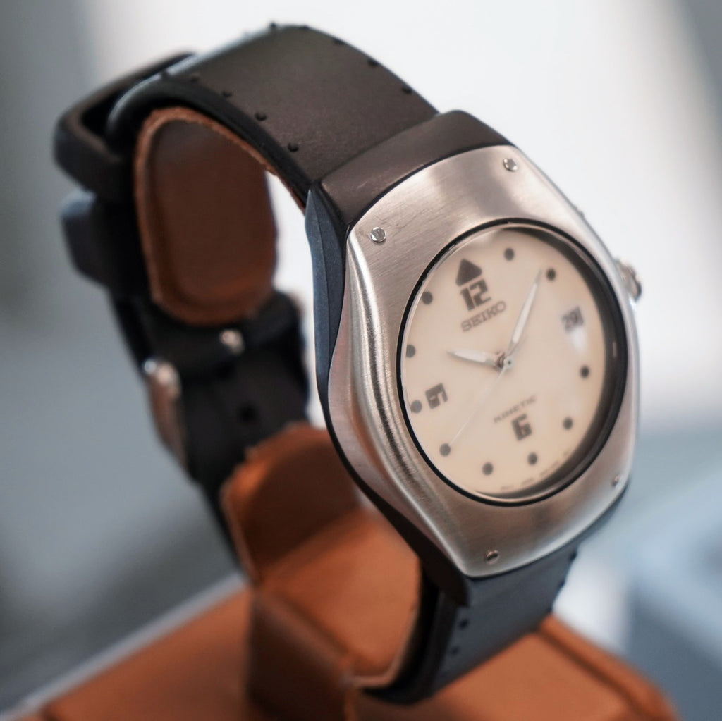 Vintage SEIKO Kinetic Watch Arctura 5M42-0E49 Date Indicator Quartz Wr ...