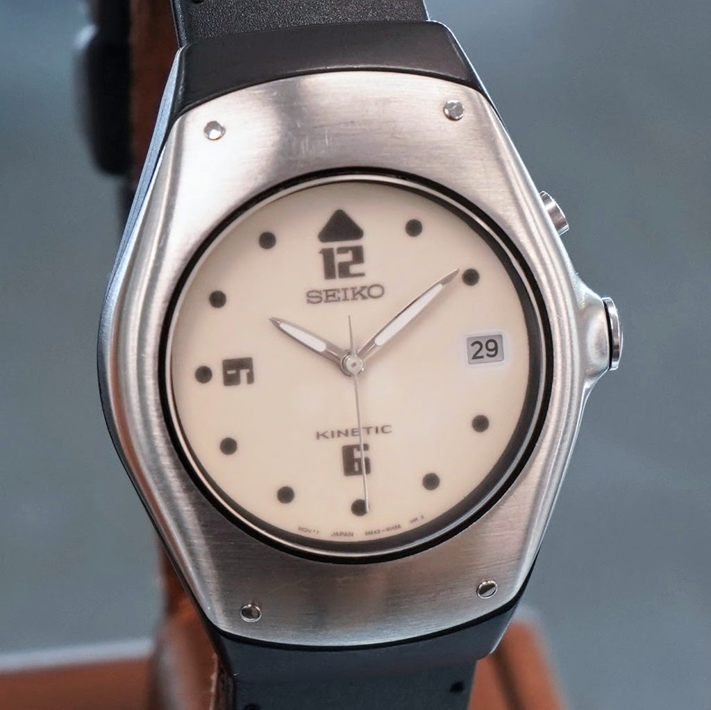 Vintage SEIKO Kinetic Watch Arctura 5M42-0E49 Date Indicator Quartz Wr ...