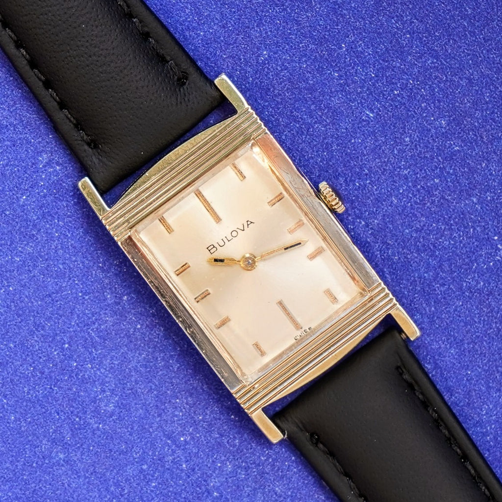 1967 BULOVA Banker "GG" Watch 17 Jewels Cal. 6CT Tank Case Swiss Made ...