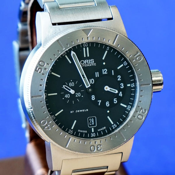 ORIS Big Crown BC3 Regulator Diver's Watch 635-7514 Automatic 27 Jewel ...