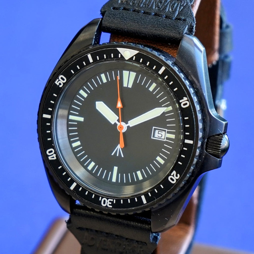 NOS! British Military Style Diver Watch Date Indicator Quartz Wristwat ...