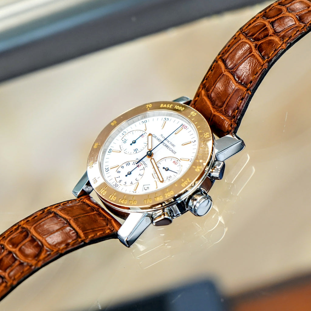 GIRARD PERREGAUX Chronograph Automatic Watch Ref. 7030 Swiss Wristwatc ...