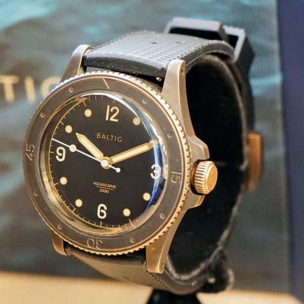 BALTIC Aquascaphe Bronze Brown Diver's Watch 200M Automatic Wristwatch ...
