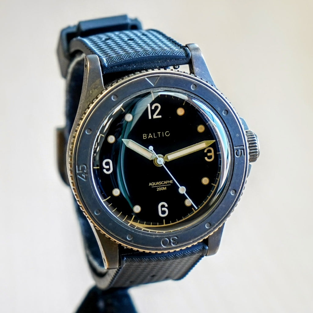 BALTIC Aquascaphe Bronze Brown Diver's Watch 200M Automatic Wristwatch ...