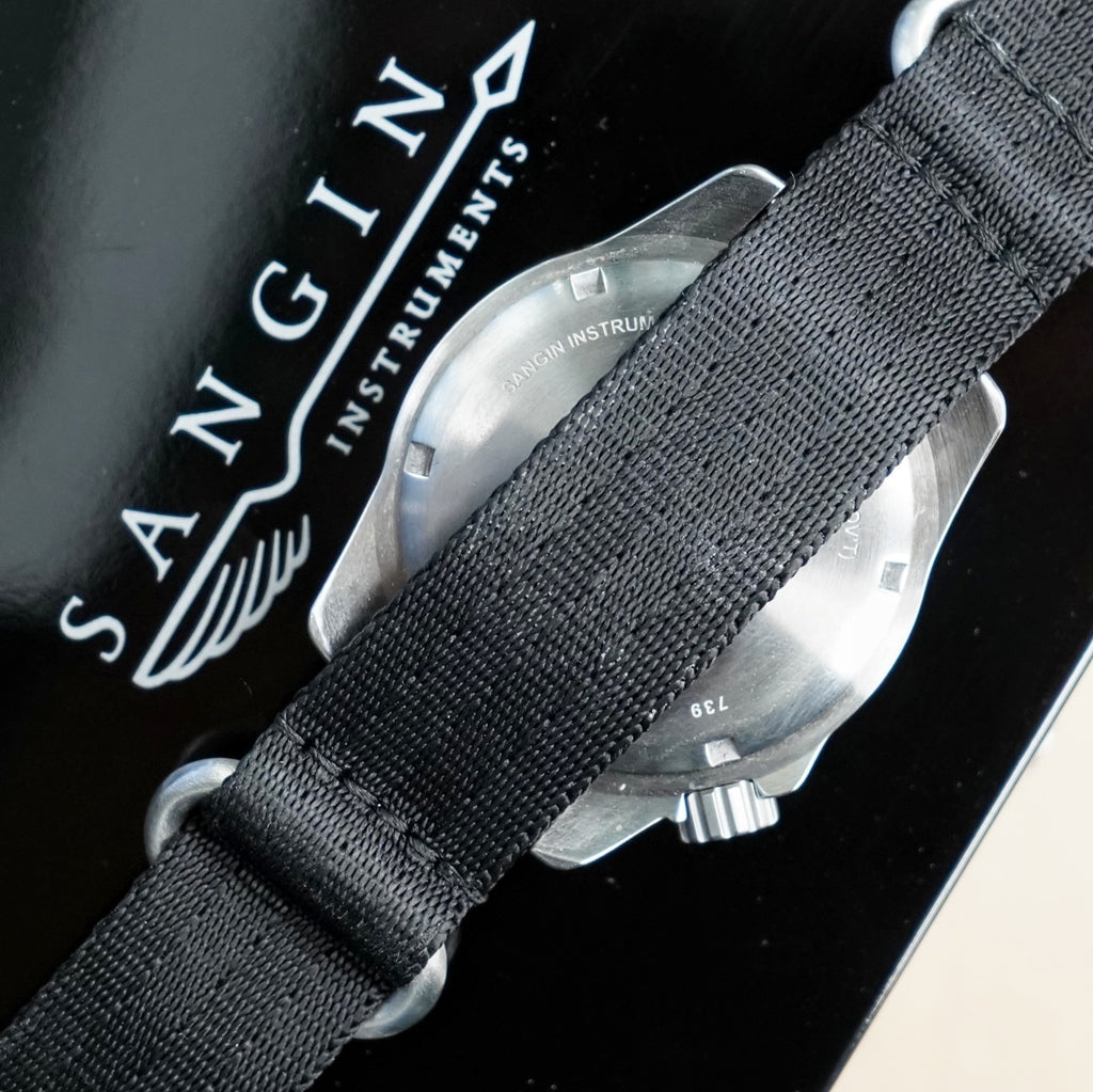 SANGIN Instruments Atlas Watch Automatic Wristwatch 20ATM Date Indicat ...