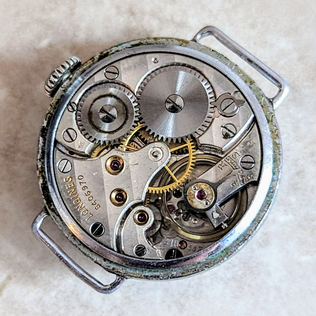 1935 LONGINES Military Wristwatch Cal. 10.68Z Wire Lug Trench Watch ...