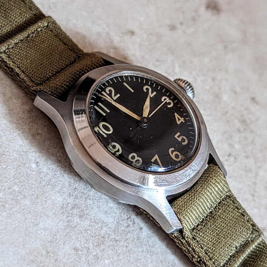 1945 ELGIN WWII Military Watch Ref. 6608 Grade 539 U.S.A. Service Watc ...