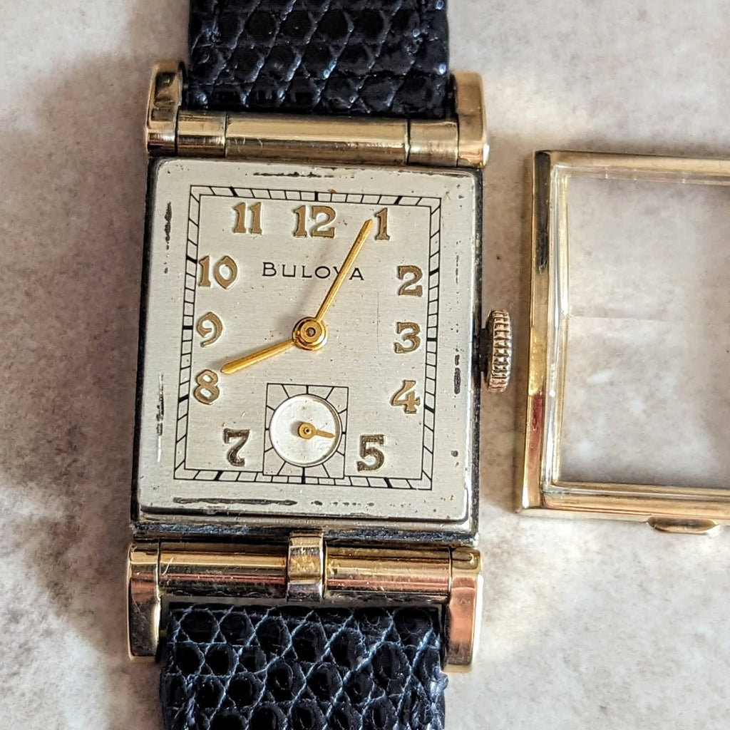 BULOVA 1950 Photo Watch “A” Photo Frame Wristwatch 17 Jewels Cal. 8AC ...