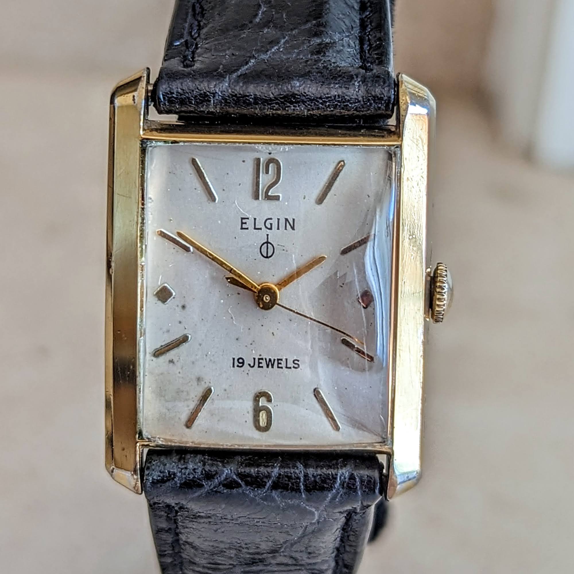 ELGIN DuraPower Wristwatch Cal. 752 ADJ’D 19 Jewels U.S.A Made Watch ...