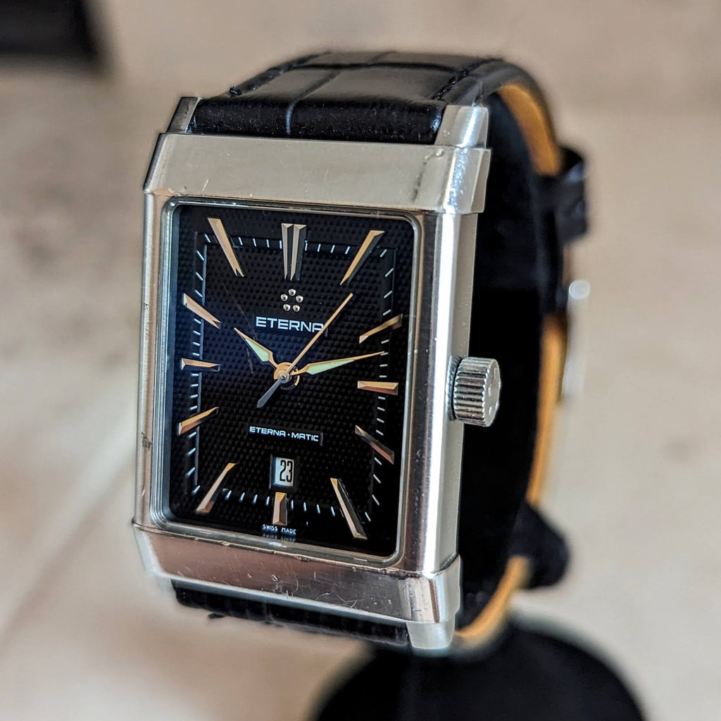 1990s ETERNA-MATIC Wristwatch 25 Jewels Cal. ETA 2681 Automatic Watch ...