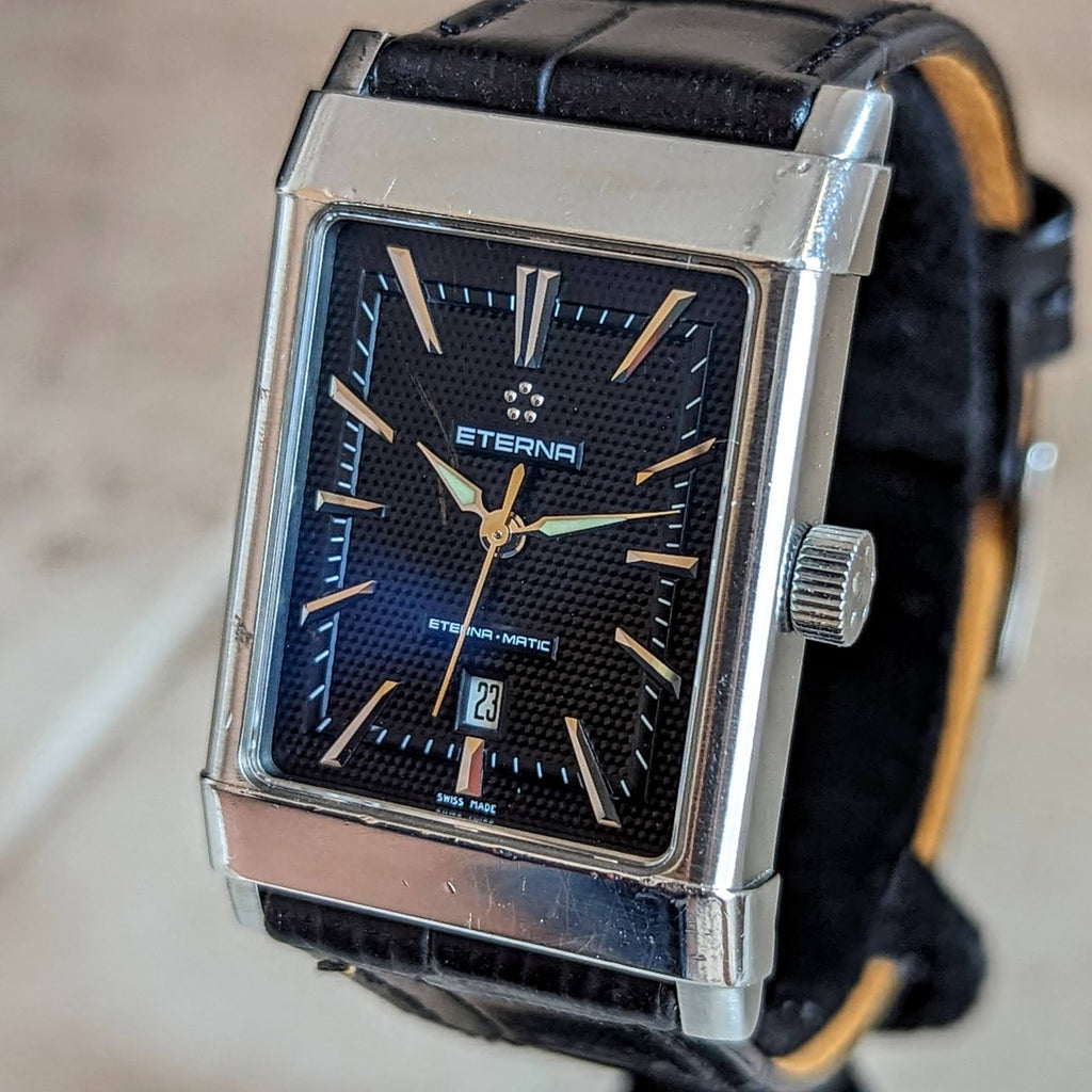1990s ETERNA-MATIC Wristwatch 25 Jewels Cal. ETA 2681 Automatic Watch ...