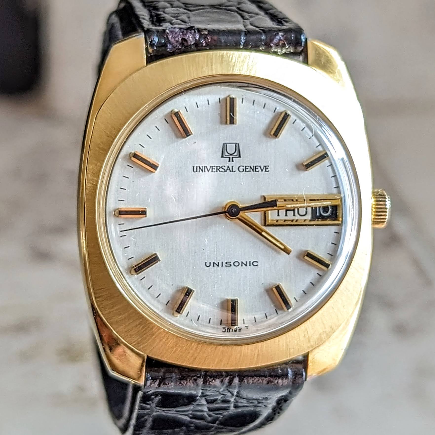 UG Accutron UNIVERSAL GENEVE UNISONIC Watch Tuning Fork 15 Jewels Cal ...