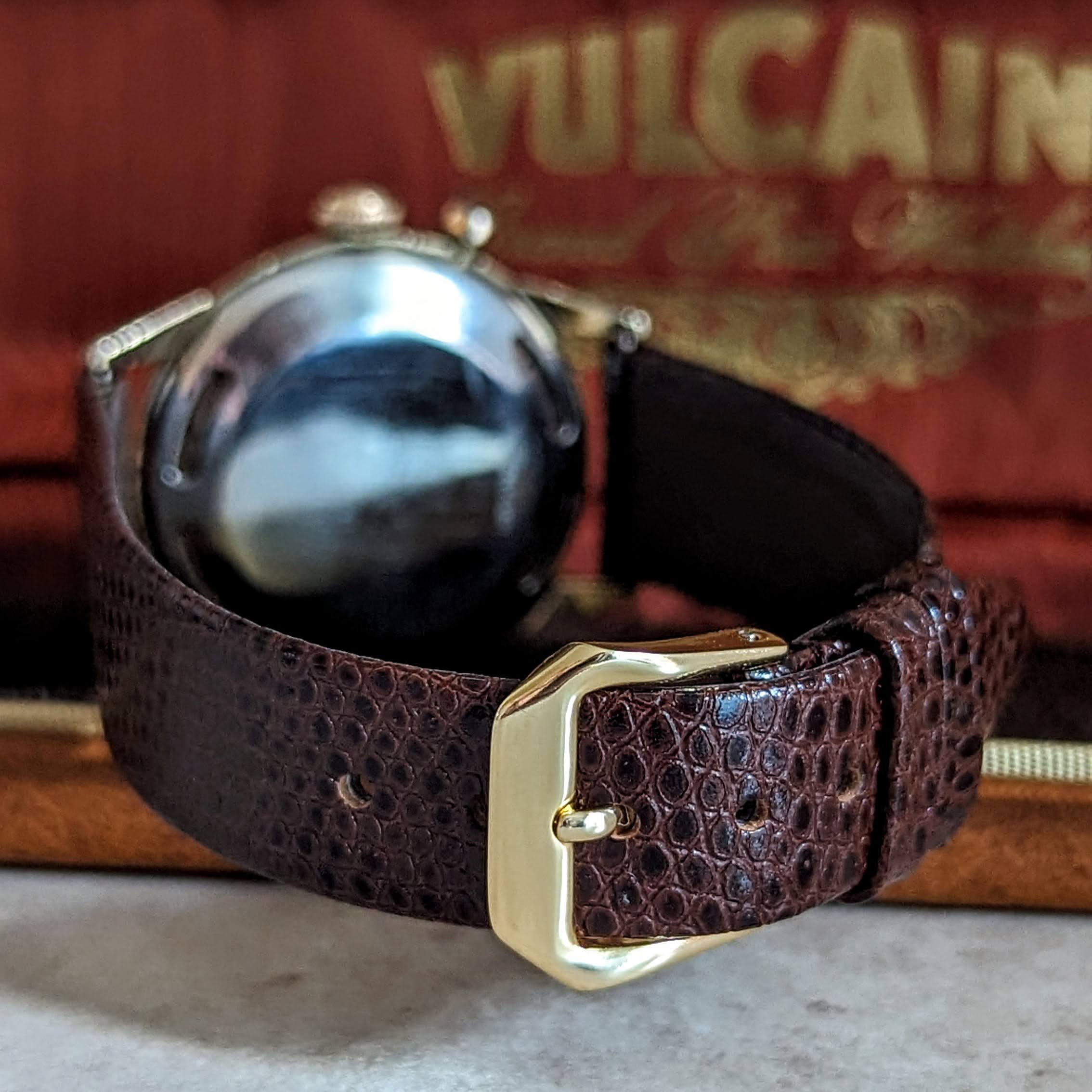 VULCAIN Cricket Alarm Wristwatch 17 Jewels Cal. 120 Swiss Made Vintage ...