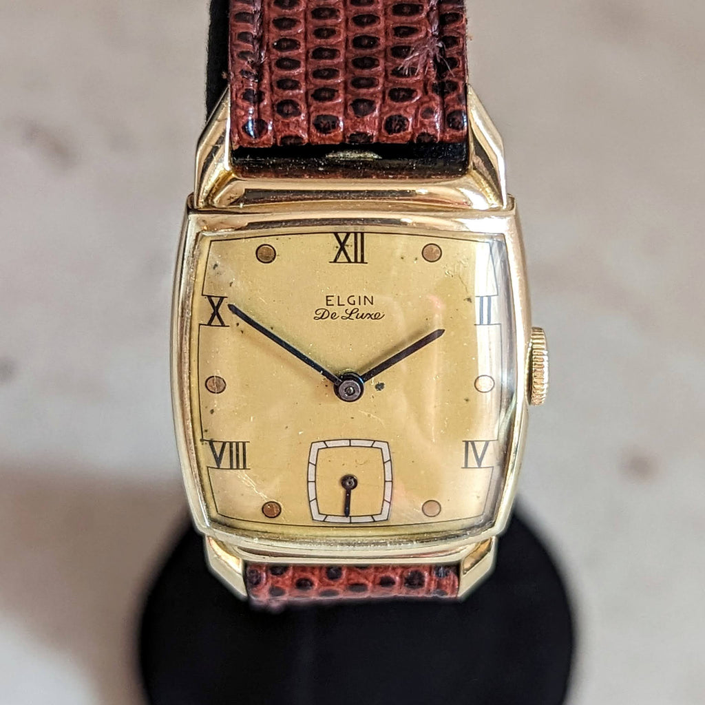 1946 ELGIN DeLuxe Watch 17 Jewels Grade 558 U.S.A. Vintage Wristwatch ...