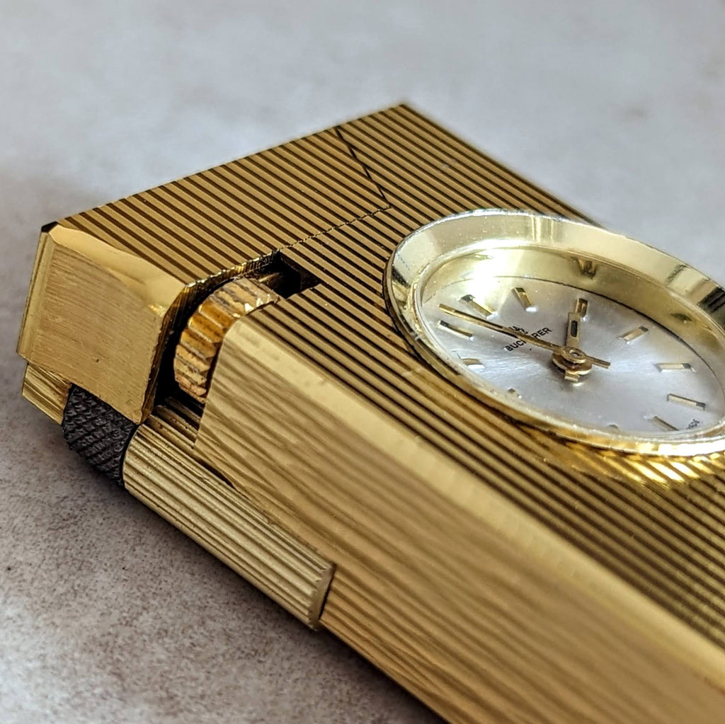 Vintage BUCHERER Clock-Ligther Swiss Made Mechanical Watch 17 Jewels ...